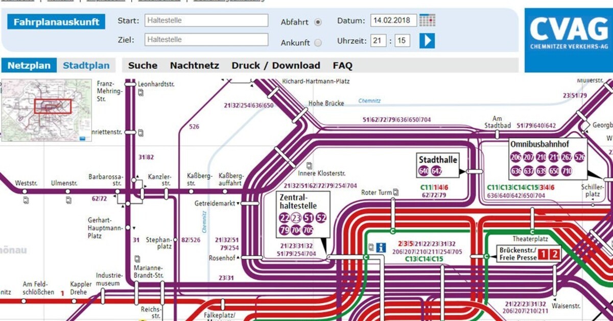 Neuer interaktiver Netzplan am Start | Sachsen Fernsehen