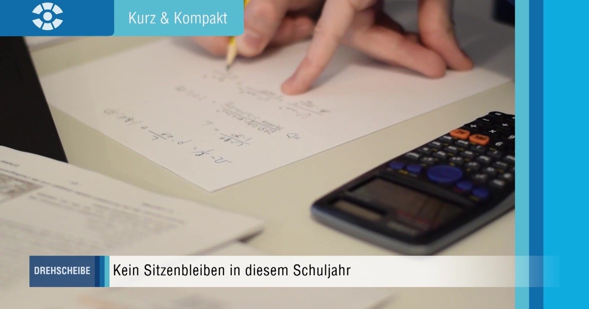 Kein Sitzenbleiben in diesem Schuljahr | Sachsen Fernsehen