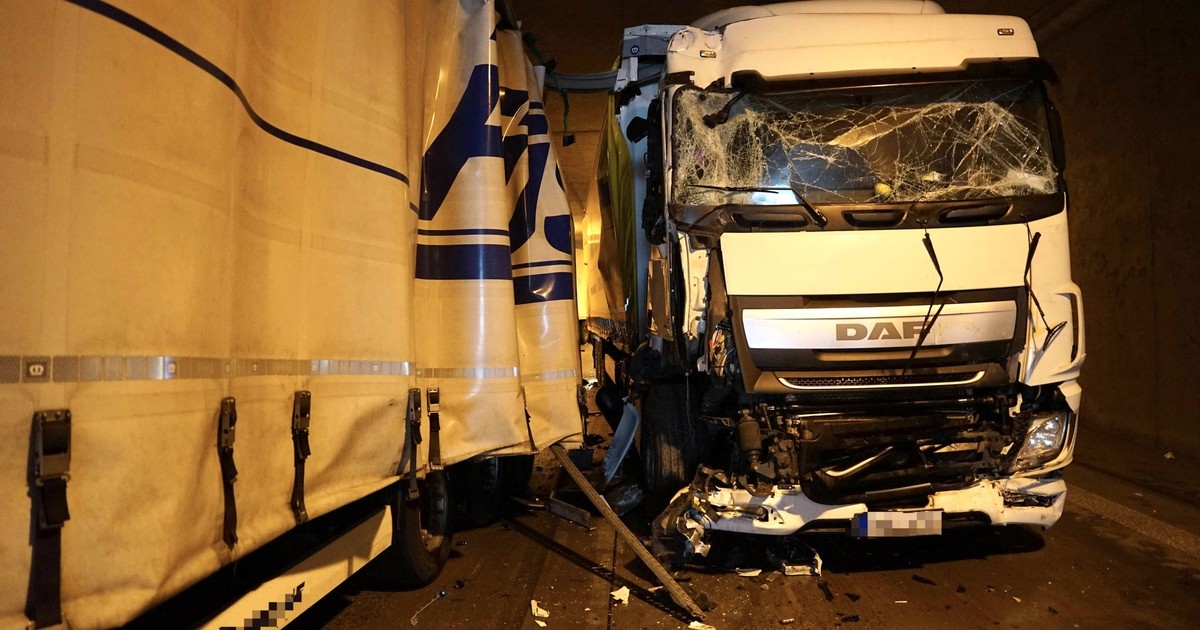Unfall in Autobahntunnel bei Dresden - Vier Verletzte